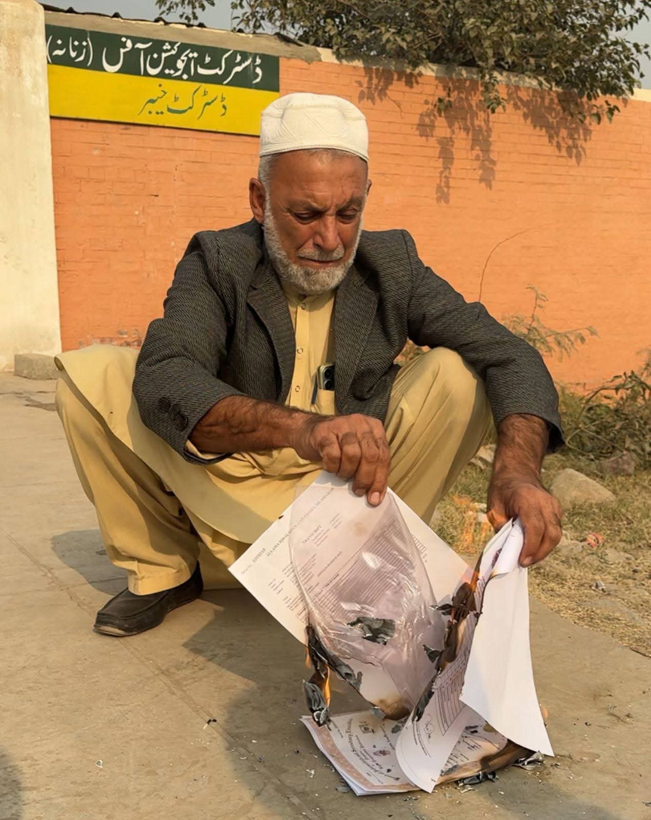 New Protest Trend in Khyber: Father Burns Daughter’s Academic ...